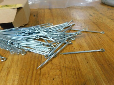 STEEL COTTER PIN PINS 3/32 BY 2 INCHES LOT OF 100 PIECES FITS FORD GM ...