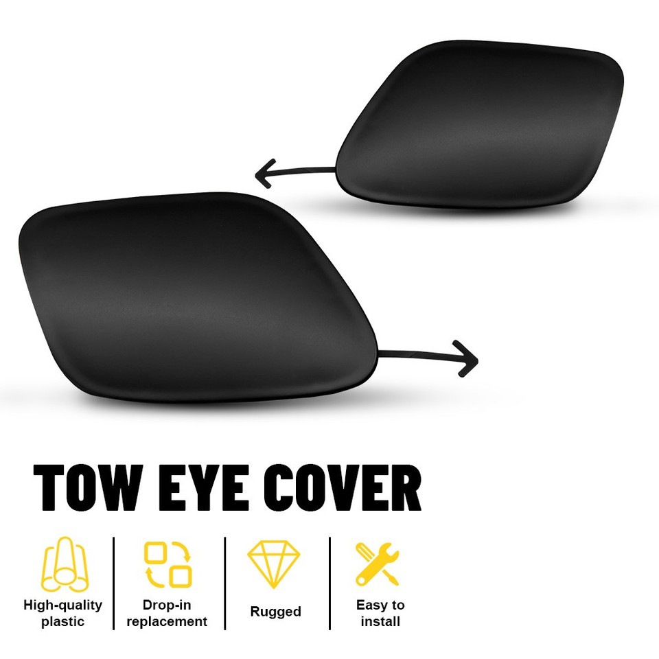 Black Front Bumper Tow Hook Eye Cover Cap Left Right For Toyota Prius ...