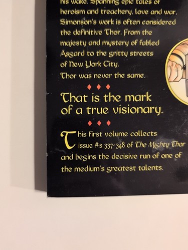 Thor Visionaries SIGNED Walt Simonson Marvel Comics TPB CBLDF Signature ...