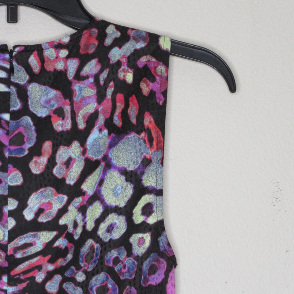 NWT Rachel Roy Women's Sleeveless Hankerchief Midi Dress Balck Combo Sz ...