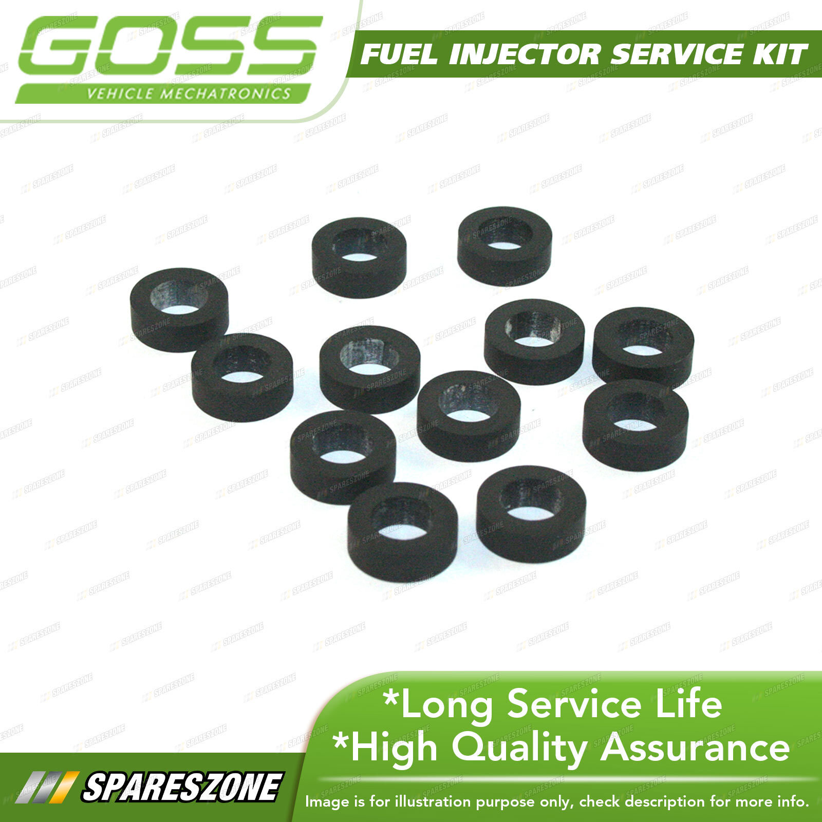 Goss Fuel Injector Service / Repair Kit - Injector Lower Seal Pack of ...