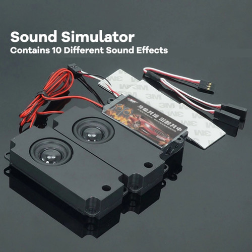 Engine Sound Simulator Speakers for 1/10&1/8 SCX10 TRX4 RC Truck Buggy ...