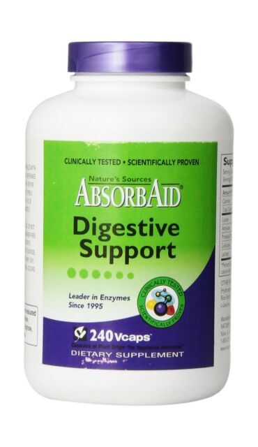 AbsorbAid Natural Digestive Enzyme relief for gas, bloating, acid ...
