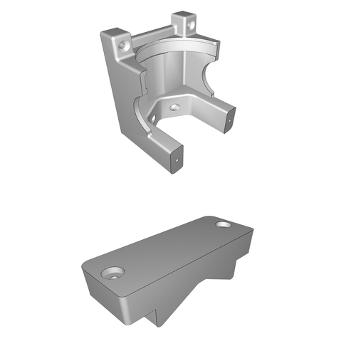 Ball Valve Mounting Bracket for 1.5 Inch Motors - Universal Industrial ...