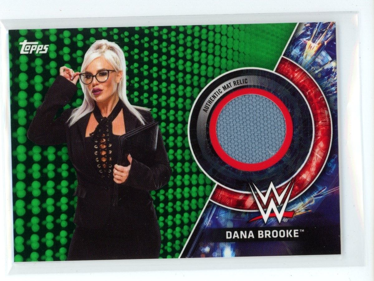 2018 Topps WWE Womens Division Royal Rumble Mat Relic Dana Brooke SN ...