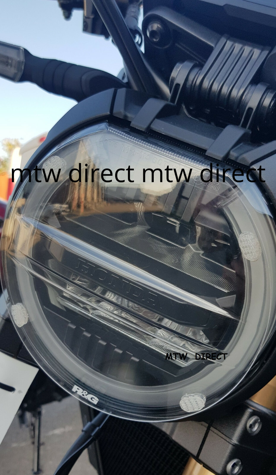 Honda CB1000R PLUS (2018) R&G RACING CLEAR Headlight Shield PROTECTOR ...