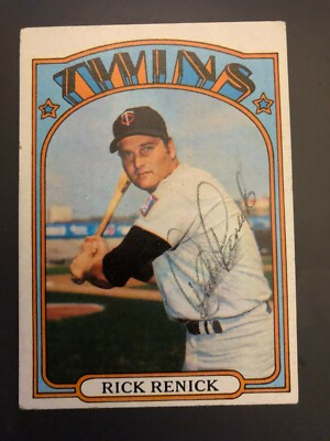 Minnesota Twins RICK RENICK autographed 1972 Topps | eBay