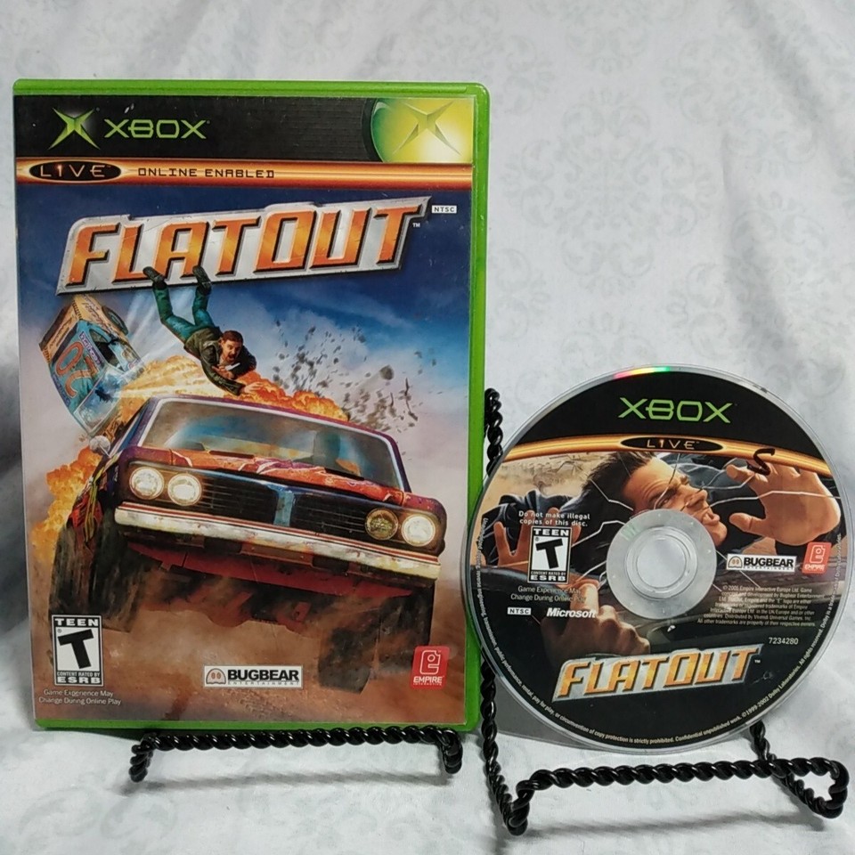 FlatOut (Microsoft Xbox, 2005) Original Xbox CIB 709550003867 | eBay