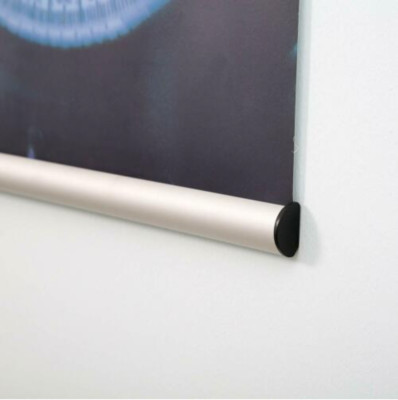 M&T Displays Poster Snap Set for 22" Poster Width 1.02" Silver Anodized ...