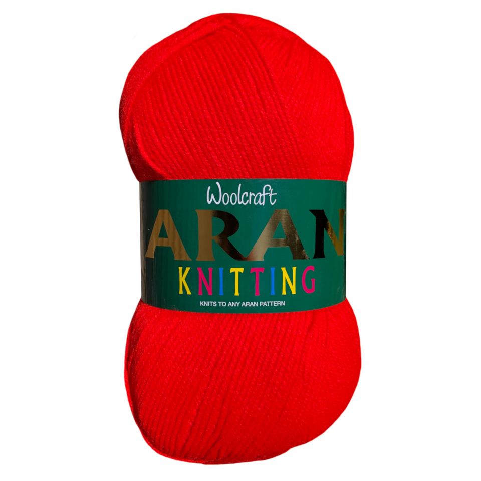 Aran Wool Woolcraft Aran 400g Knitting Yarn, Acrylic Or Wool Mix 40 ...