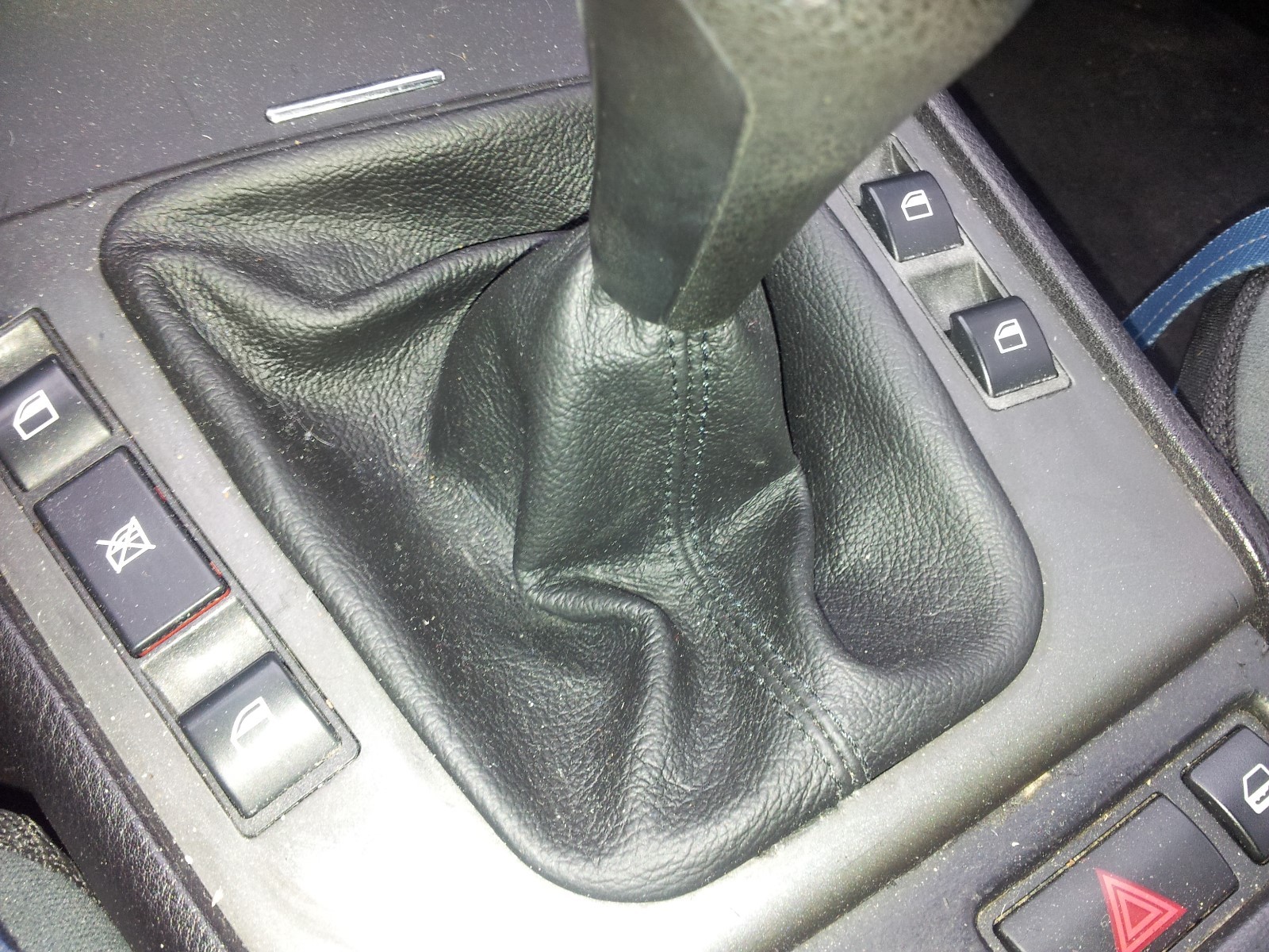 BMW E34 E36 E46 Gear Shift Boot Black Italian Leather | eBay