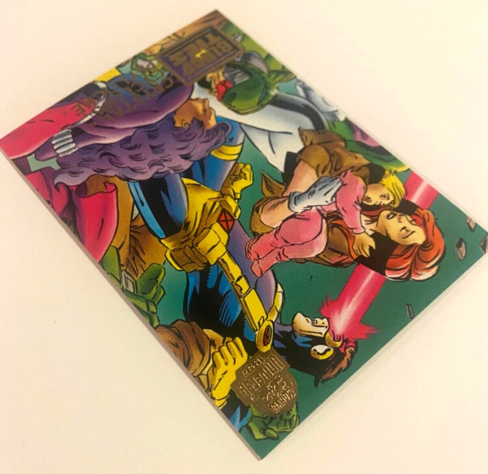 Fleer Marvel Trading Card # 29 Cyclops Psylocke Crystal 1994 Blood Ties ...