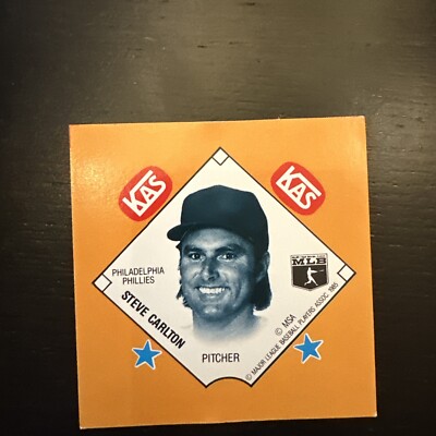 1985 KAS Proof Promo Square Steve Carlton HOF Phillies | eBay