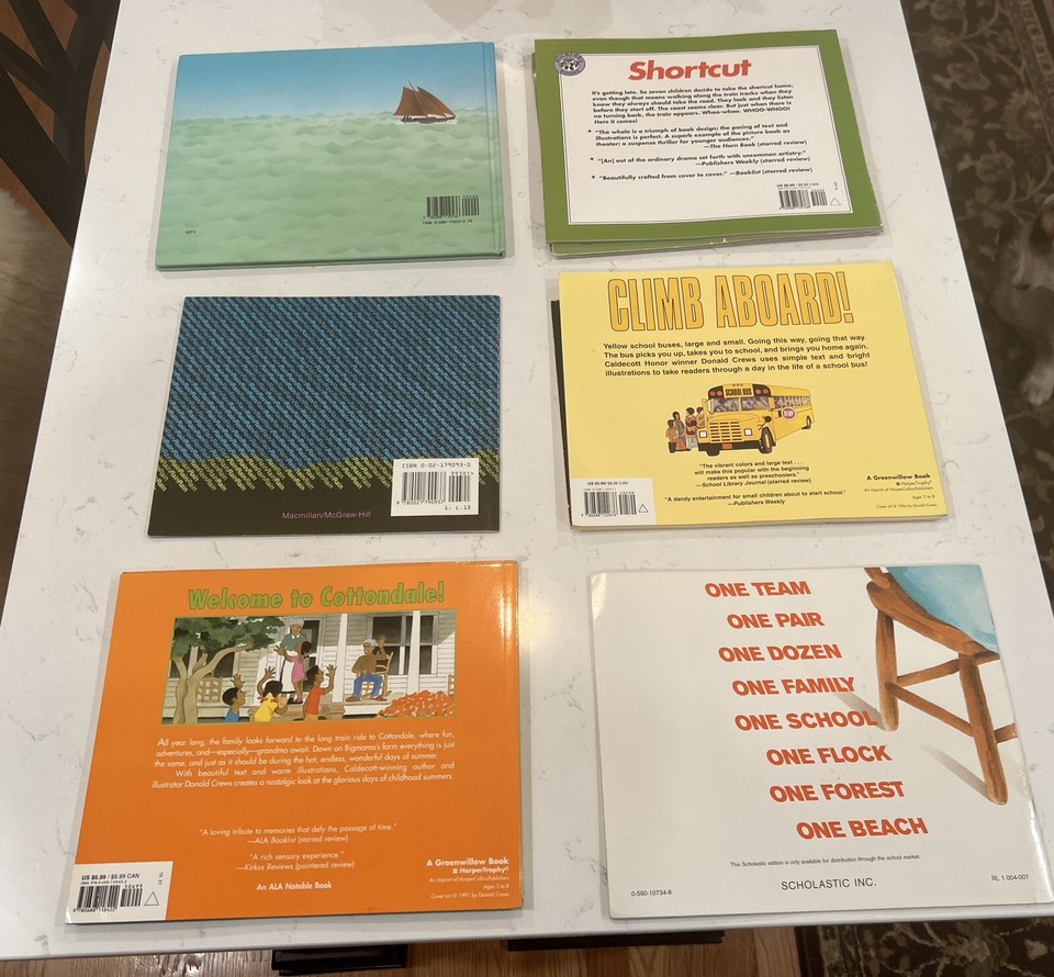 Lot of 11 DONALD CREWS books 6 Titles BIGMAMA’S SCHOOL BUS Rain Sail ...