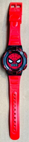 Accutime Marvel Spider-Man Digital Quartz Plastic Red Light-Up Watch ...