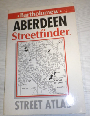 Aberdeen Streetfinder Street Atlas, Bartholomew with Street Atlas | eBay UK