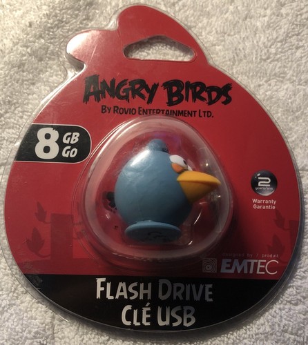 Emtec Angry Birds 8GB USB Flash Drive Blue Bird New In Package | eBay