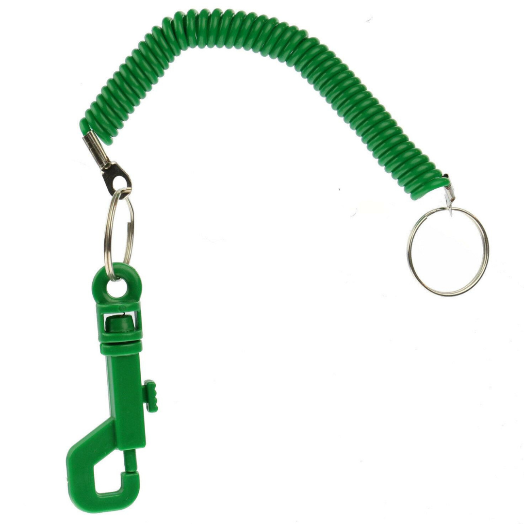 Stretchy Keyring with Clip Bungee Spiral Keychain Coil Spring ...