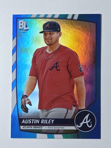 Austin Riley 2023 Topps Big League Baseball BLUE FOIL RARE Braves | eBay