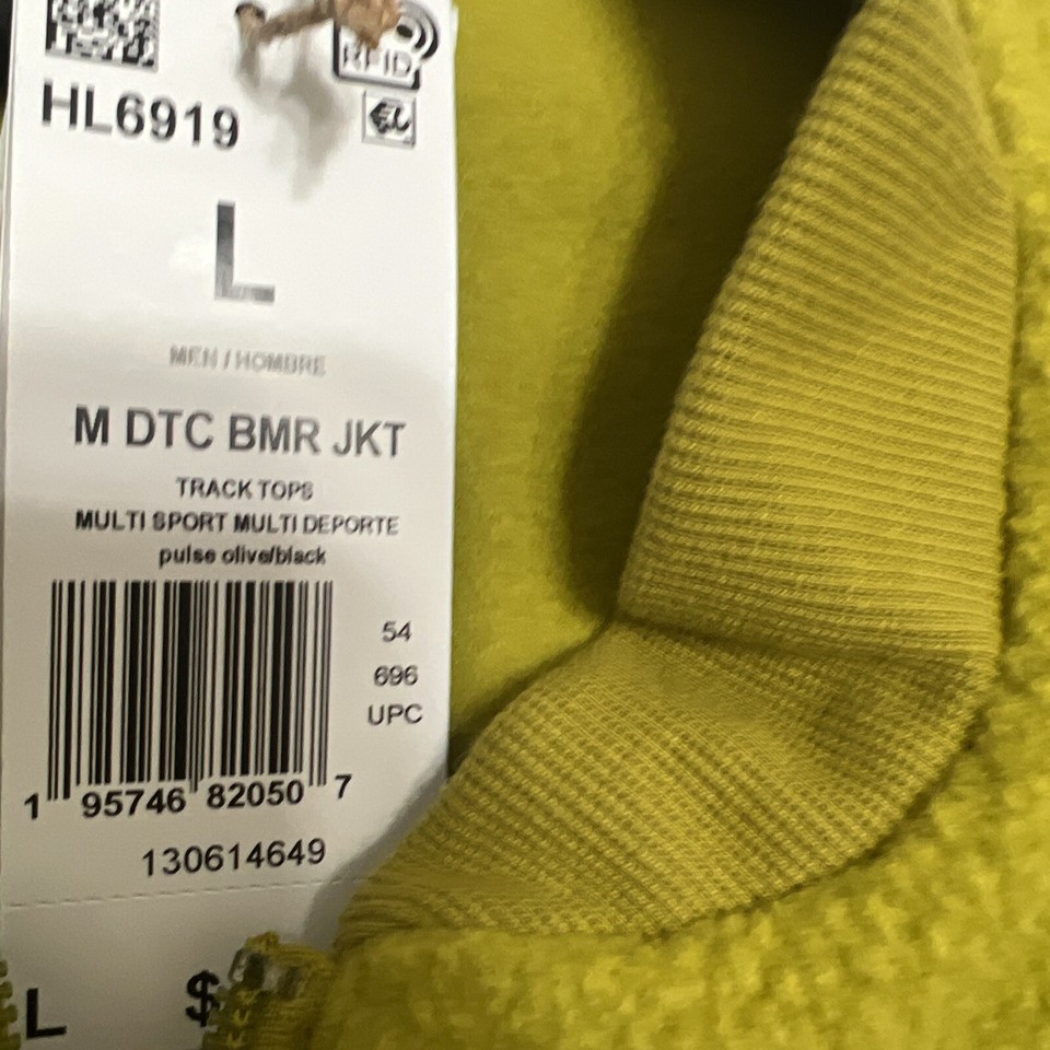 Adidas Jacket Men Dtc BMR MULTI SPORT LARGE MULTI SPORTS PULSE OLIVE ...