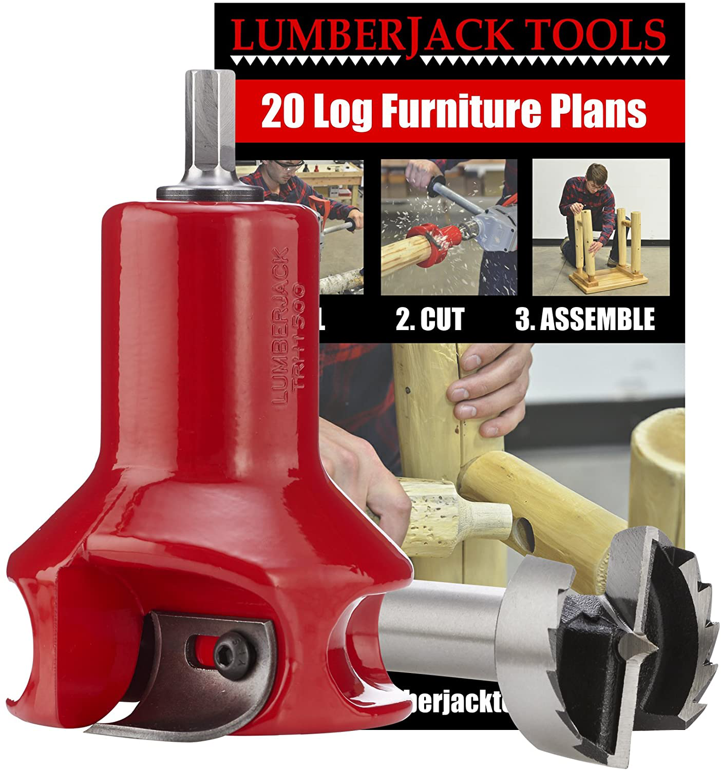 DIY Log Furniture Kits 1-1/2 Inch Tenon Cutter Forester Bit Durable ...