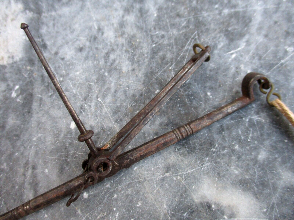 Antique Handmade Iron Ornated Old Portable Colonial Scale Diamond ...
