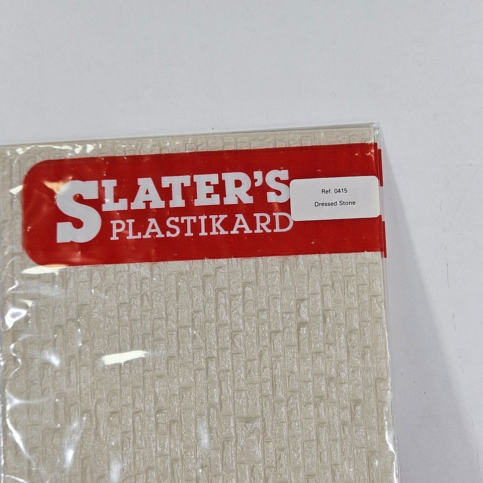 Slater's Plastikard 0415 Dressed Stone Wall Embossed Plastic Sheet O ...