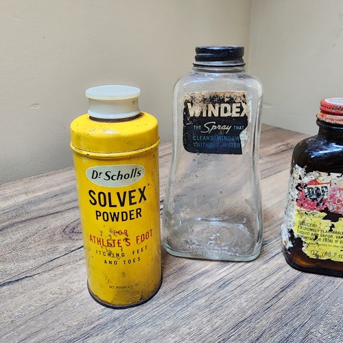 4pc Lot Of Vintage Glass Bottles With Labels Attached Collect ...