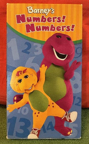BARNEY’S NUMBERS NUMBERS! VHS Video 2003 RARE Sing-Along OOP AGES 2-8 ...