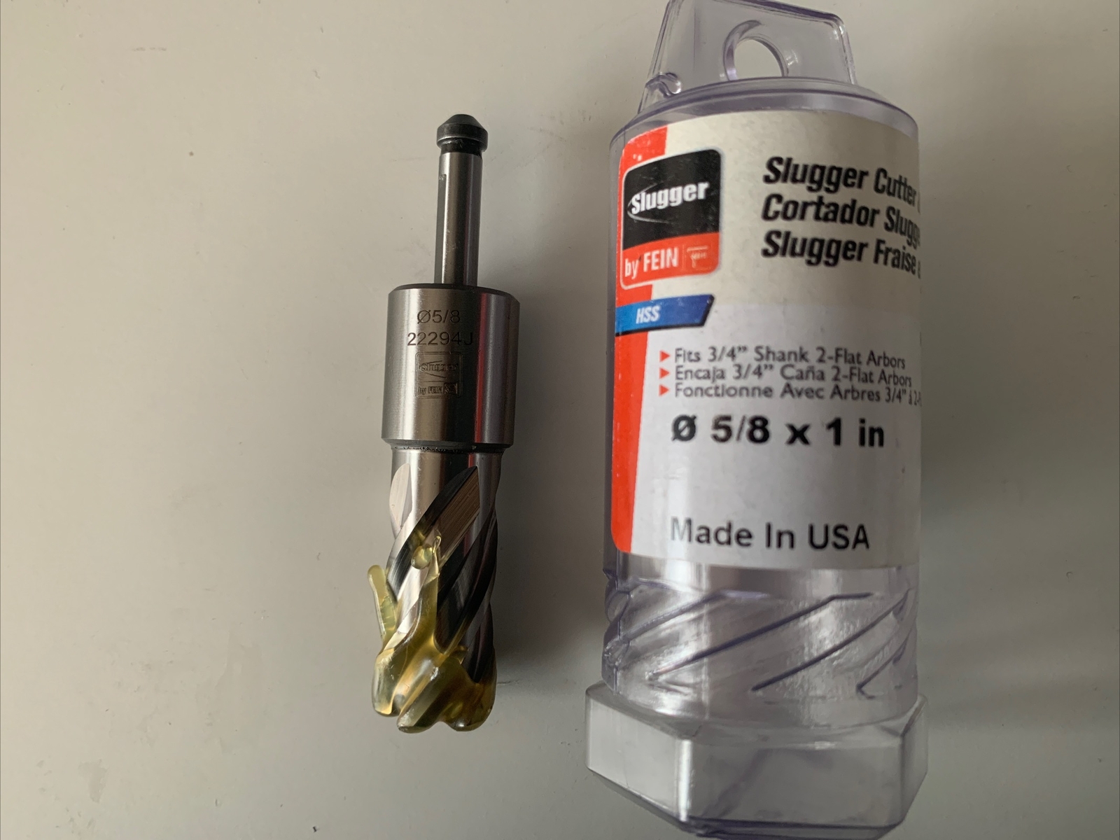 Genuine FEIN 5/8" X 1" Jancy Slugger HSS Annular Cutter & Pin ...