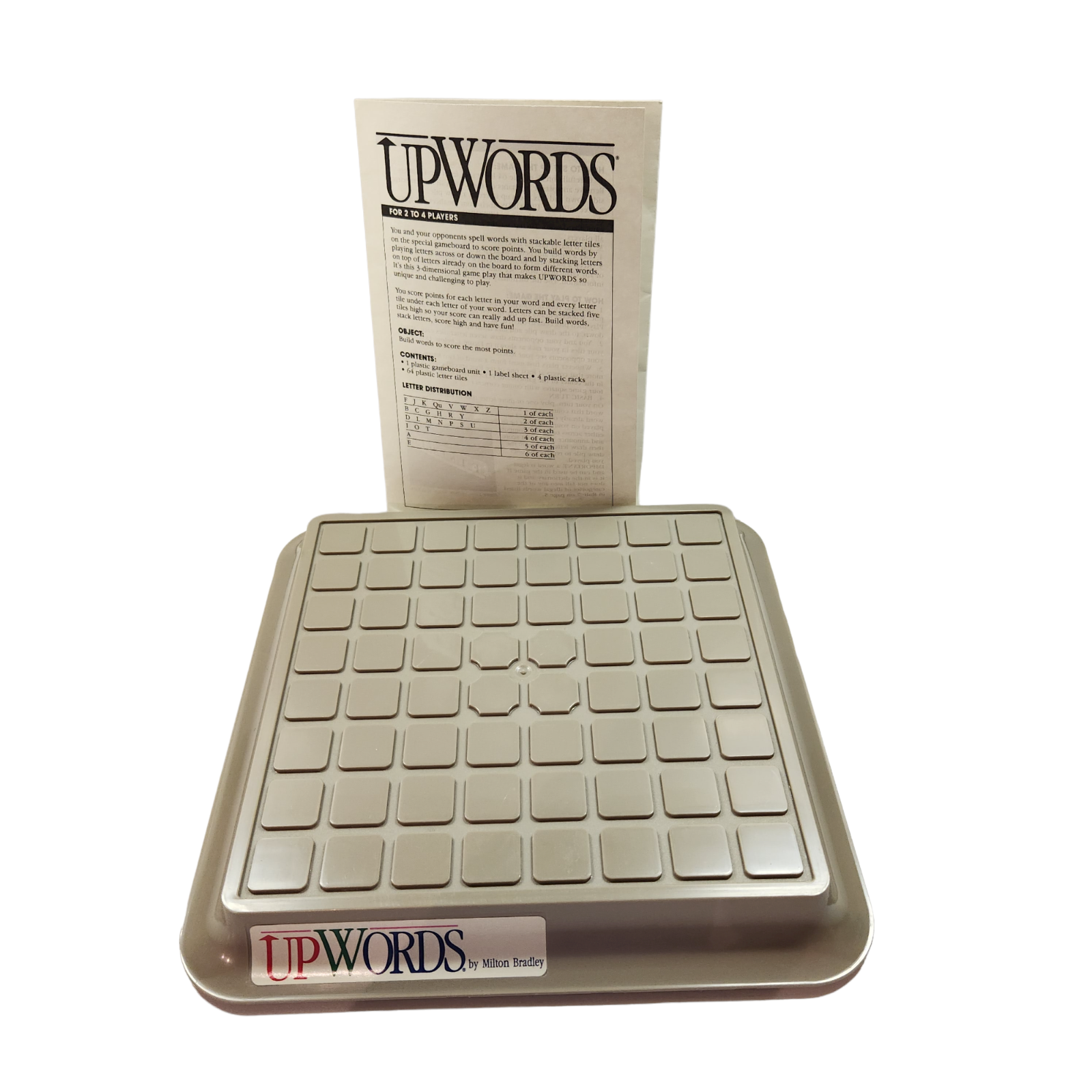 Vintage 1988 Upwords Game Board and Instructions Replacement Parts ...