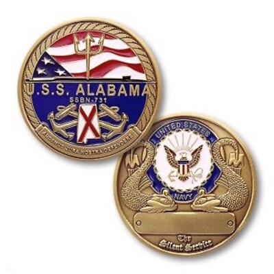 USS ALABAMA SSBN-731 1.75" CHALLENGE COIN | eBay