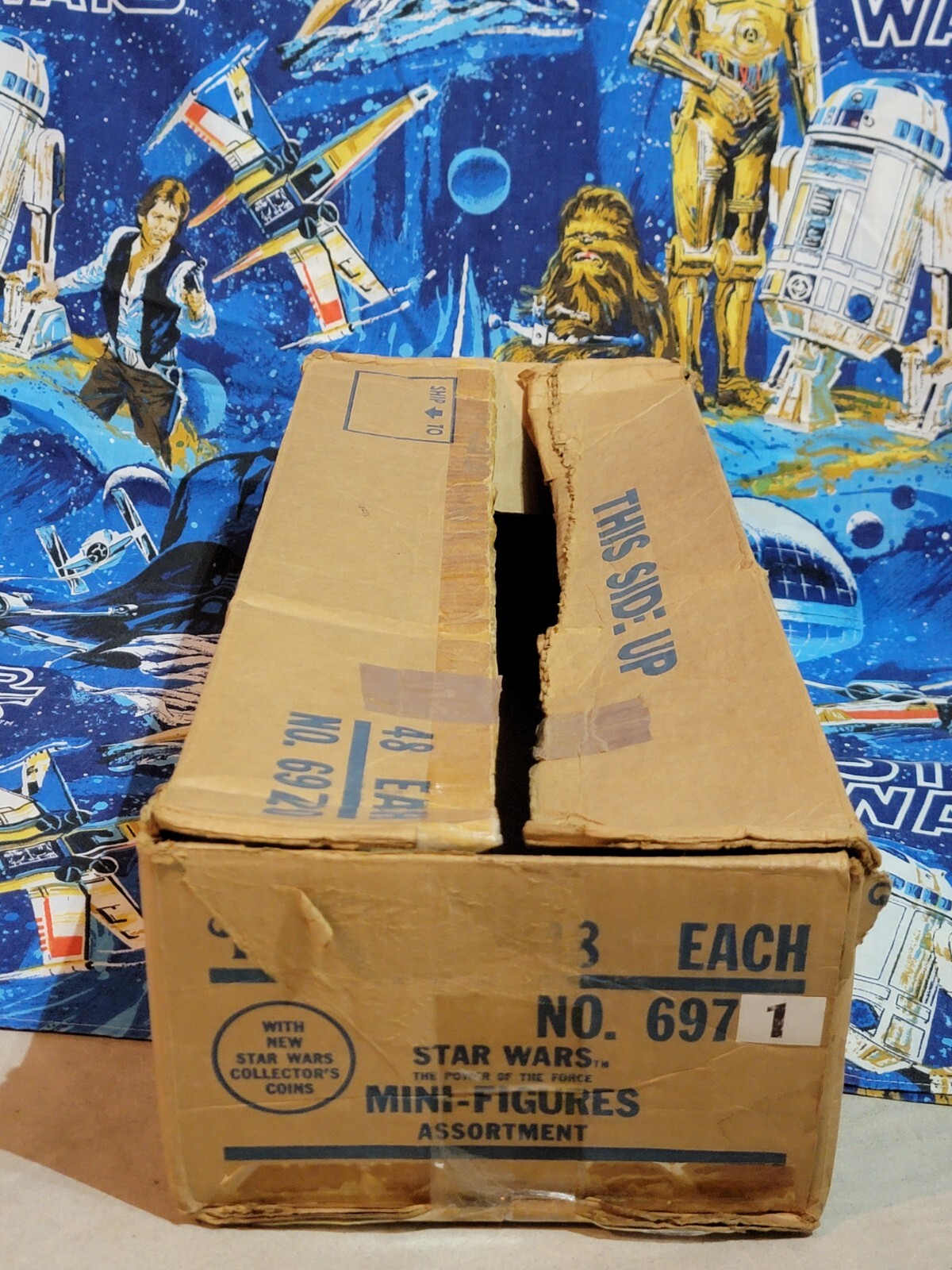 Star Wars Kenner Power of the Force 1985 Shipping Case Carton Box 48 ...