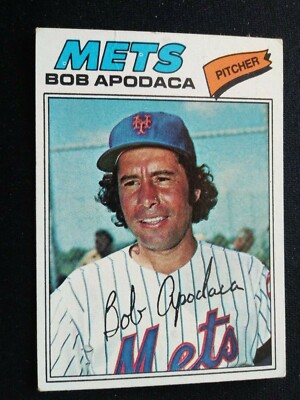 1977 Topps Baseball Card # 225 Bob Apodaca - New York Mets | eBay