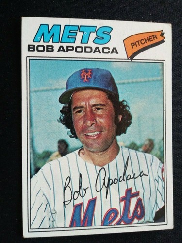 1977 Topps Baseball Card # 225 Bob Apodaca - New York Mets | eBay
