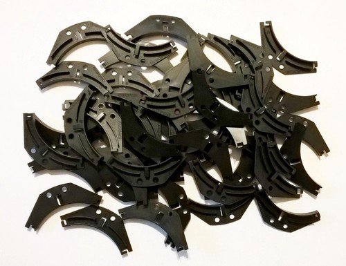 Qty 50 pc EFA04-34-002 Fiber Optic Corner Guide 35.0mm Radius 4.8mm ...