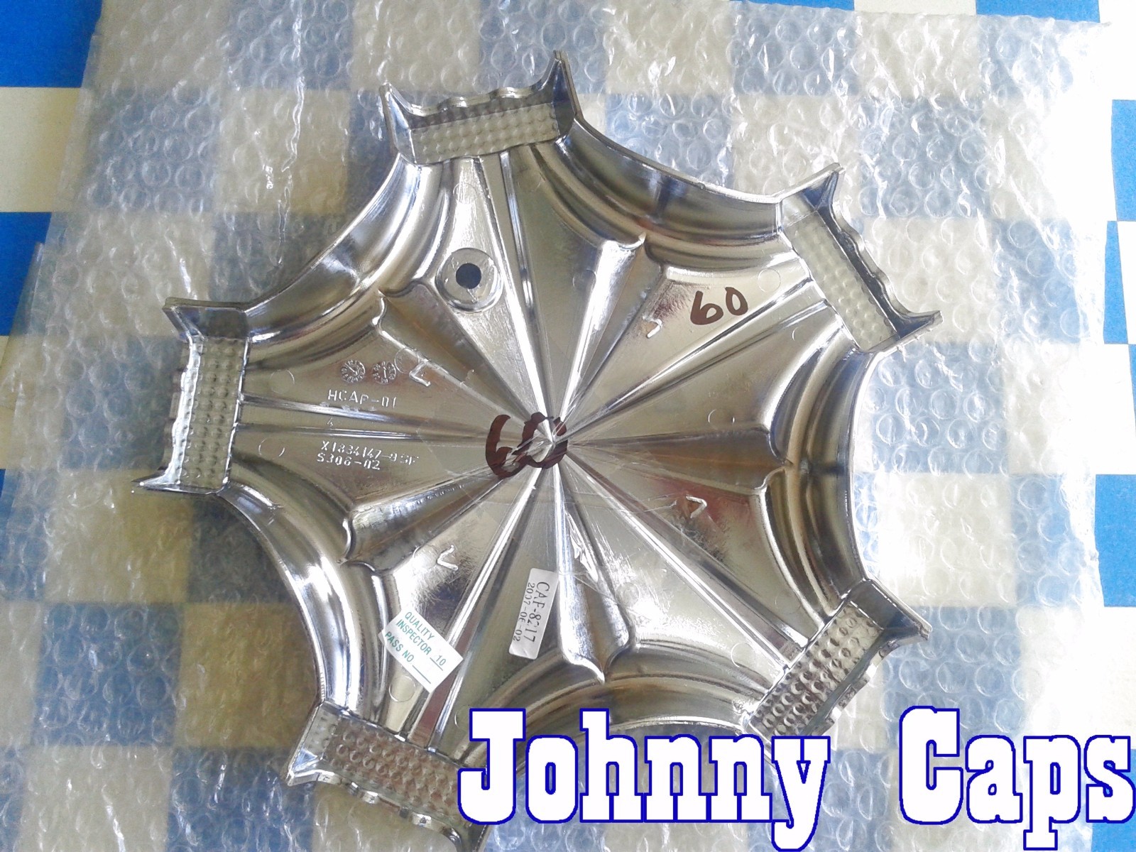 MIZATI Wheels [60] CHROME Center Caps # HCAP-01 Custom Wheel NEW ...