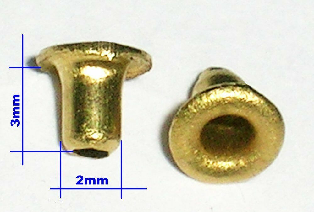 2500pcs PCB Brass Rivets Electronic Prototype Assortment Kit 10 Values ...