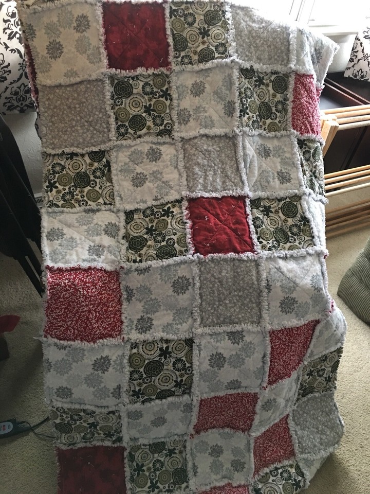 New king Size Rag Quilt, Handmade Custom order Summer Sale | eBay
