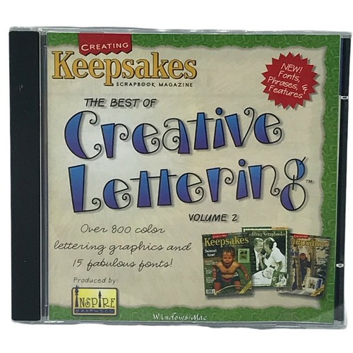 Keepsakes Scrapbook Magazine The Best Creative Lettering Vol 2, WIN/MAC ...