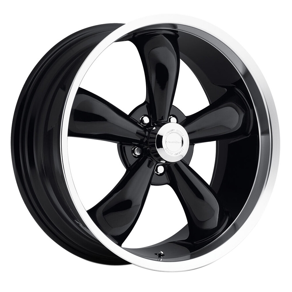 VISION 142 Legend 5 22X9.5 5X115 Offset 18 Gloss Black Machined Lip ...