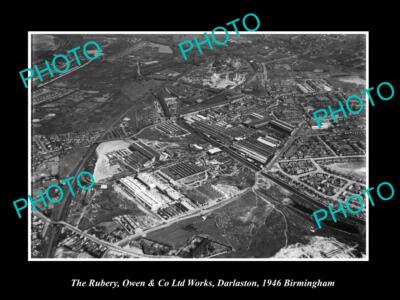 OLD POSTCARD SIZE PHOTO DARLASTON BIRMINGHAM ENGLAND THE RUBERY WORKS ...