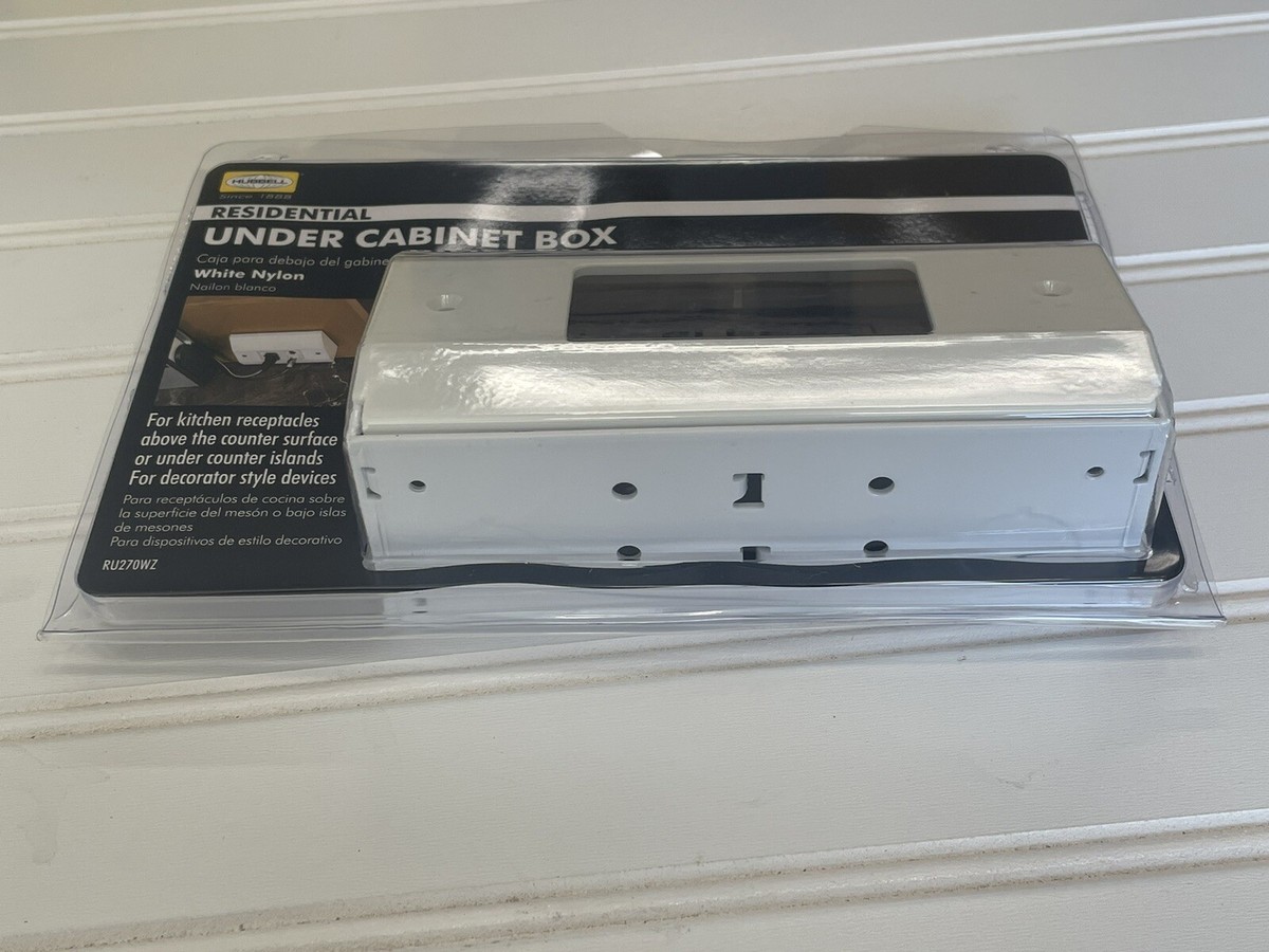 Hubbell Ru270wz Under Cabinet Outlet Box White | Cabinets Matttroy