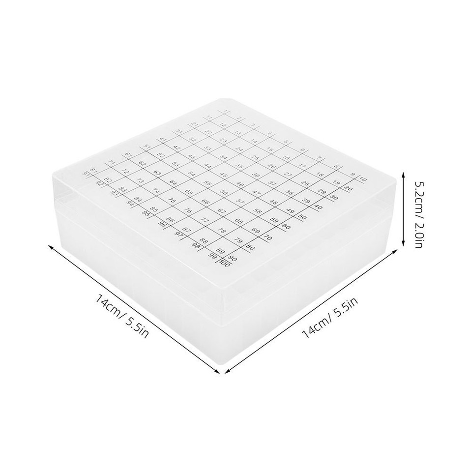 2 Pcs Vial Storage Cryovial Freezer Boxes Lab Tube Racks Microsmall ...