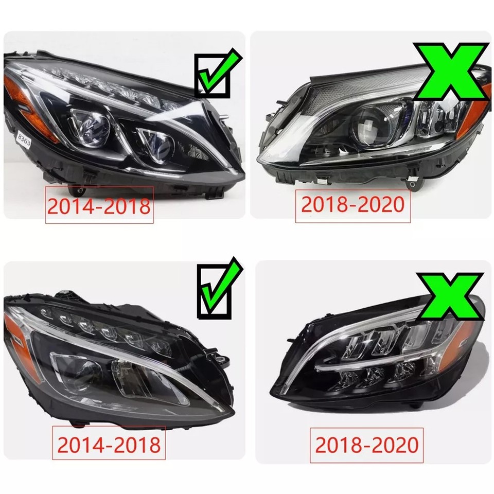 Green Angel Eyes DRL LED Boards For Mercedes BENZ S63 AMG S65 AMG 2015 ...