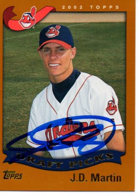 J.D. Martin Cleveland Indians 2002 Topps Signed Card | eBay