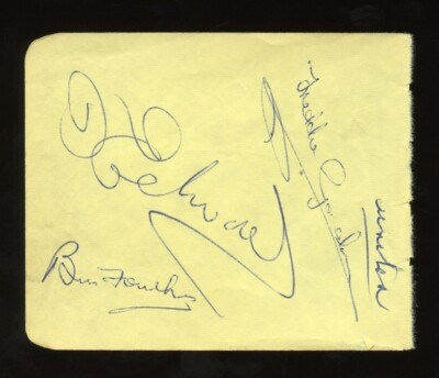 1950s Large Duncan Edwards Signed Album Page Cut Signature Autograph ...