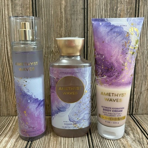 Bath & Body Works Amethyst Waves Set Shower Gel, Mist, Body Cream | eBay