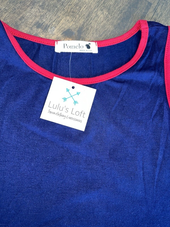 Size 9/10 Pomelo Red Blue Tank NW | eBay