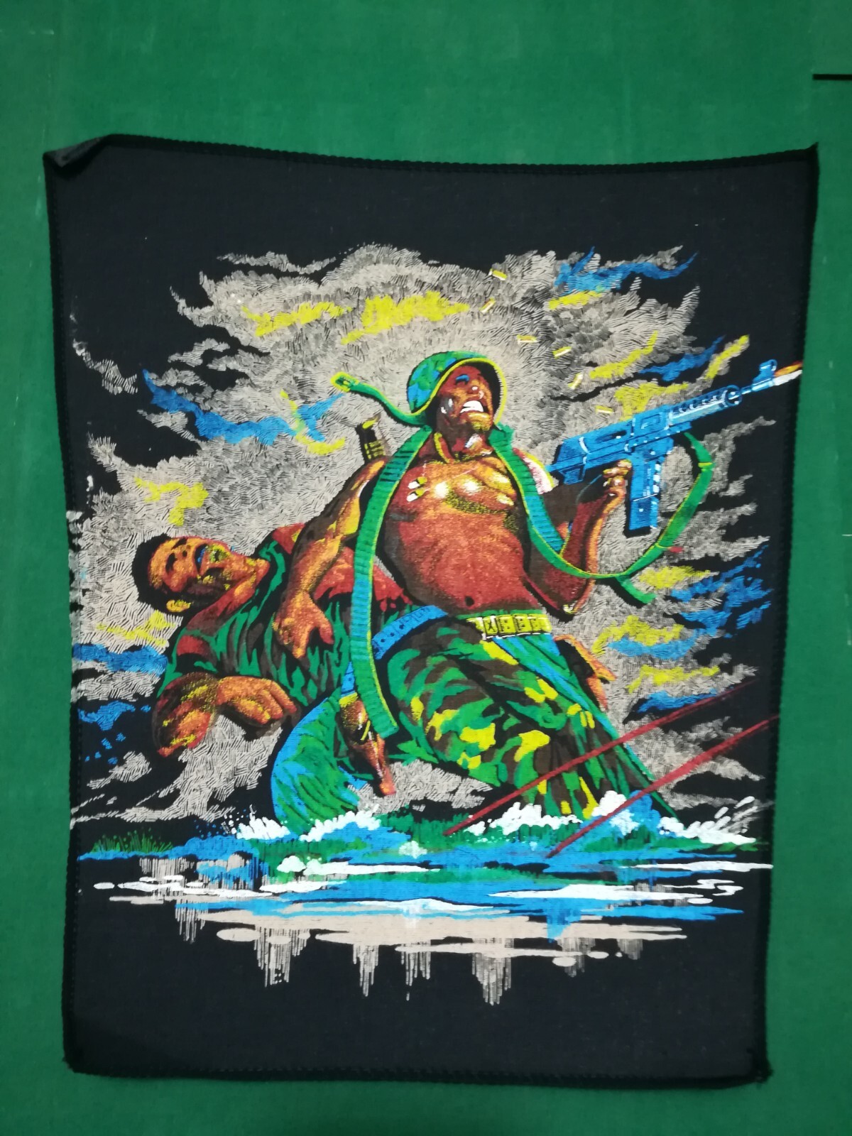 Vintage - Back Patch Biker - War World II - Original 80' CM 24x31x35, 5 ...